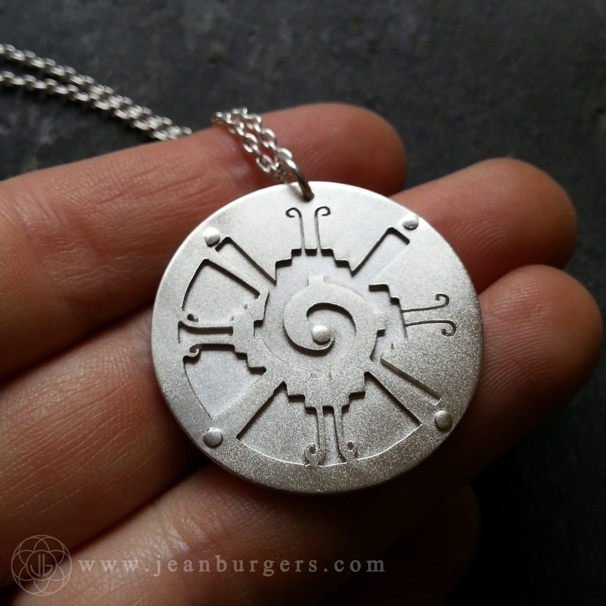 Handcut Hunab Ku Pendant – Jean Burgers Jewellery
